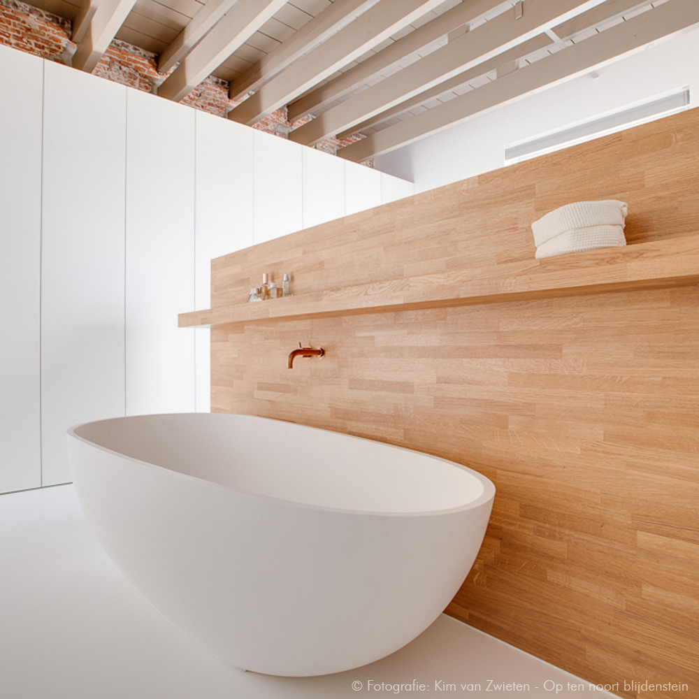 Roomdivider slaapkamer badkamer